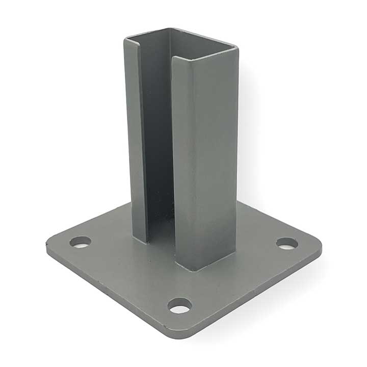 Base de Aço para Postes Painel De Rede Galvanizados - Securfix