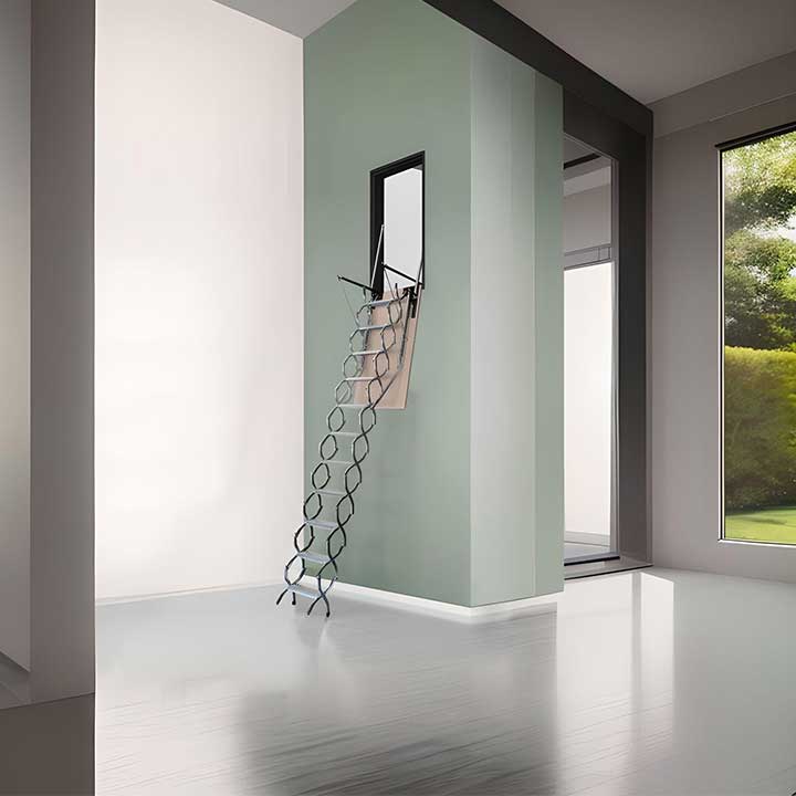 Escalera escamoteable pared de tijera - Securfix