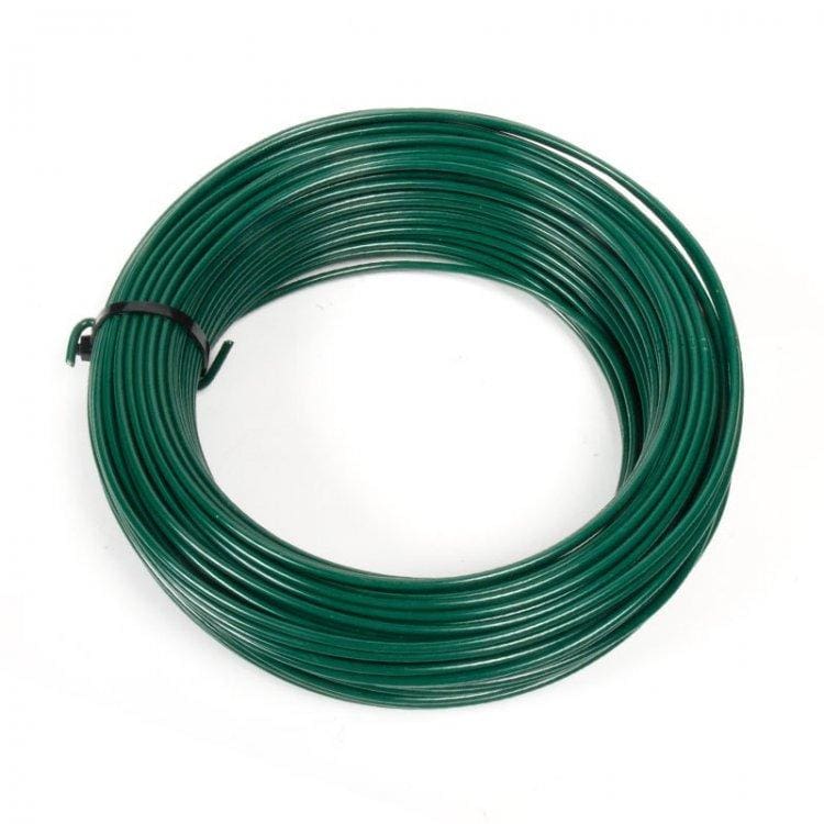 Rolo de Arame Verde Plastificado 5 Kg Nº 14/17 - Securfix